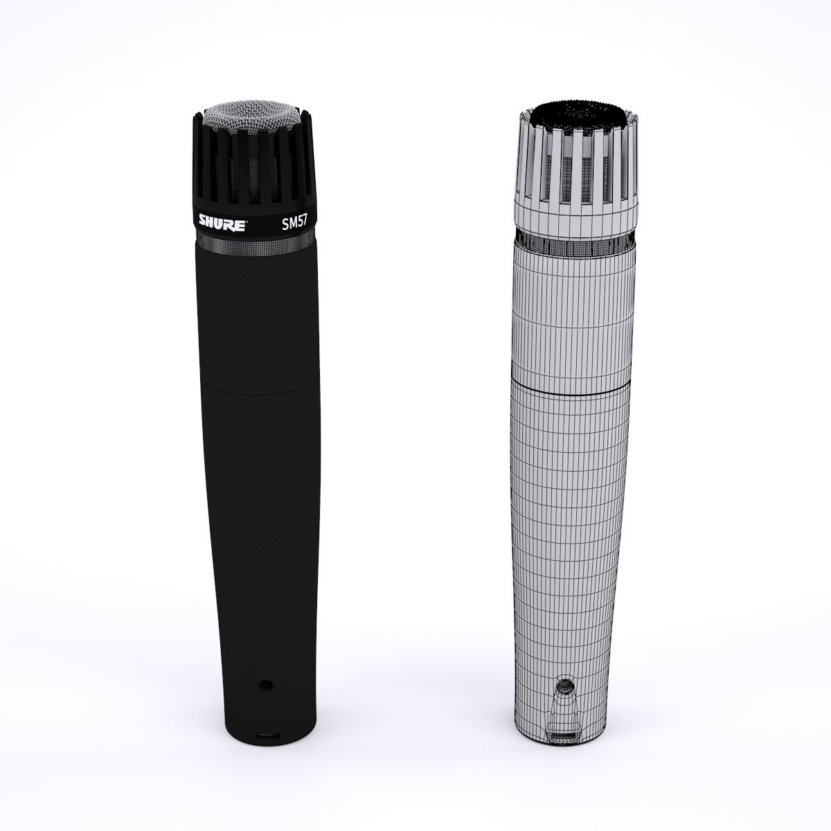 Shure SM57 Microphone 3D model - 普象网