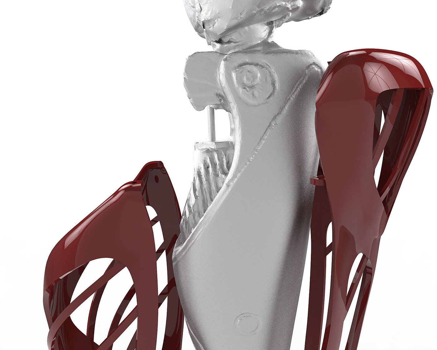 Customized 3D Printed prosthetic leg cover 2 - 普象网