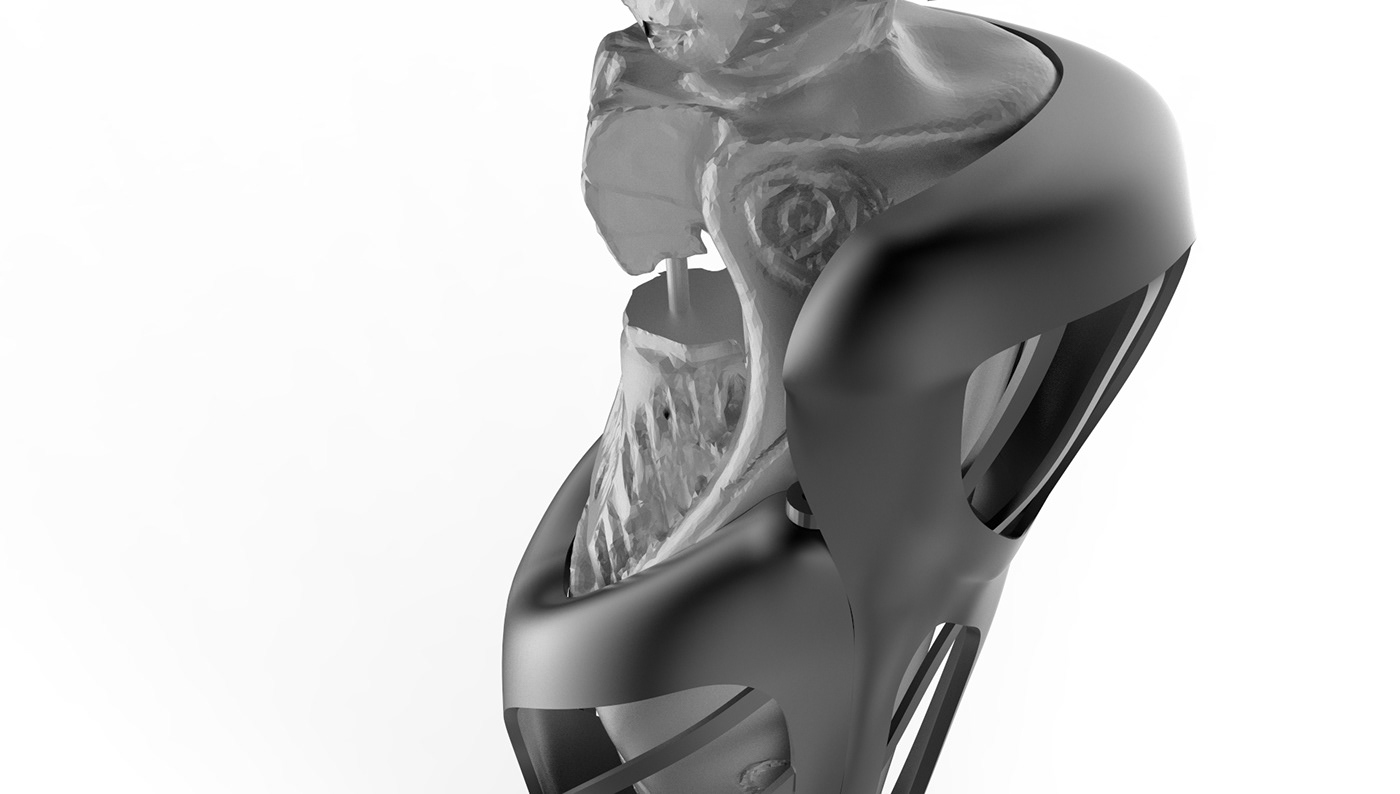 Customized 3D Printed prosthetic leg cover 2 - 普象网