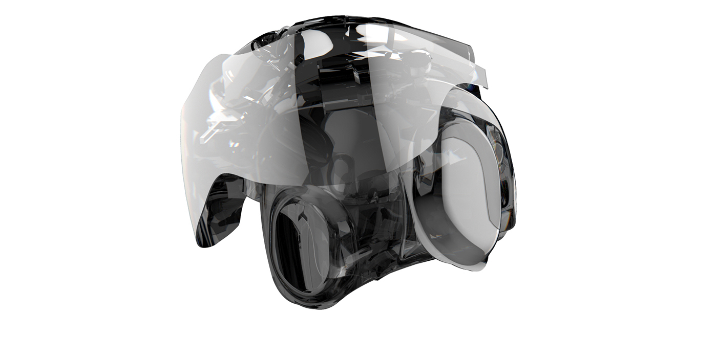 Combat Helicopter HUD Helmet Design Concept - 普象网