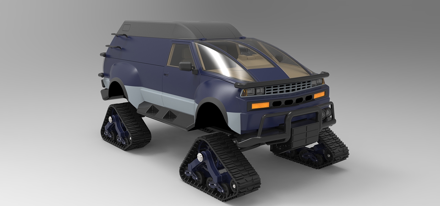 RV from Hell with Mattracks Suspension tracks - 普象网