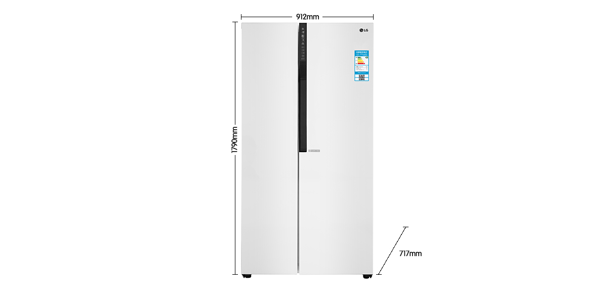 LG V6000 Plus系列对开门冰箱 GR-B2471JKS - 普象网