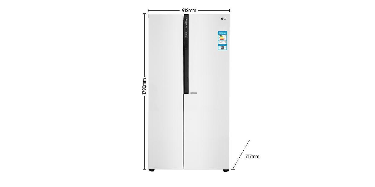 LG V6000 Plus系列对开门冰箱 GR-B2471JKS - 普象网