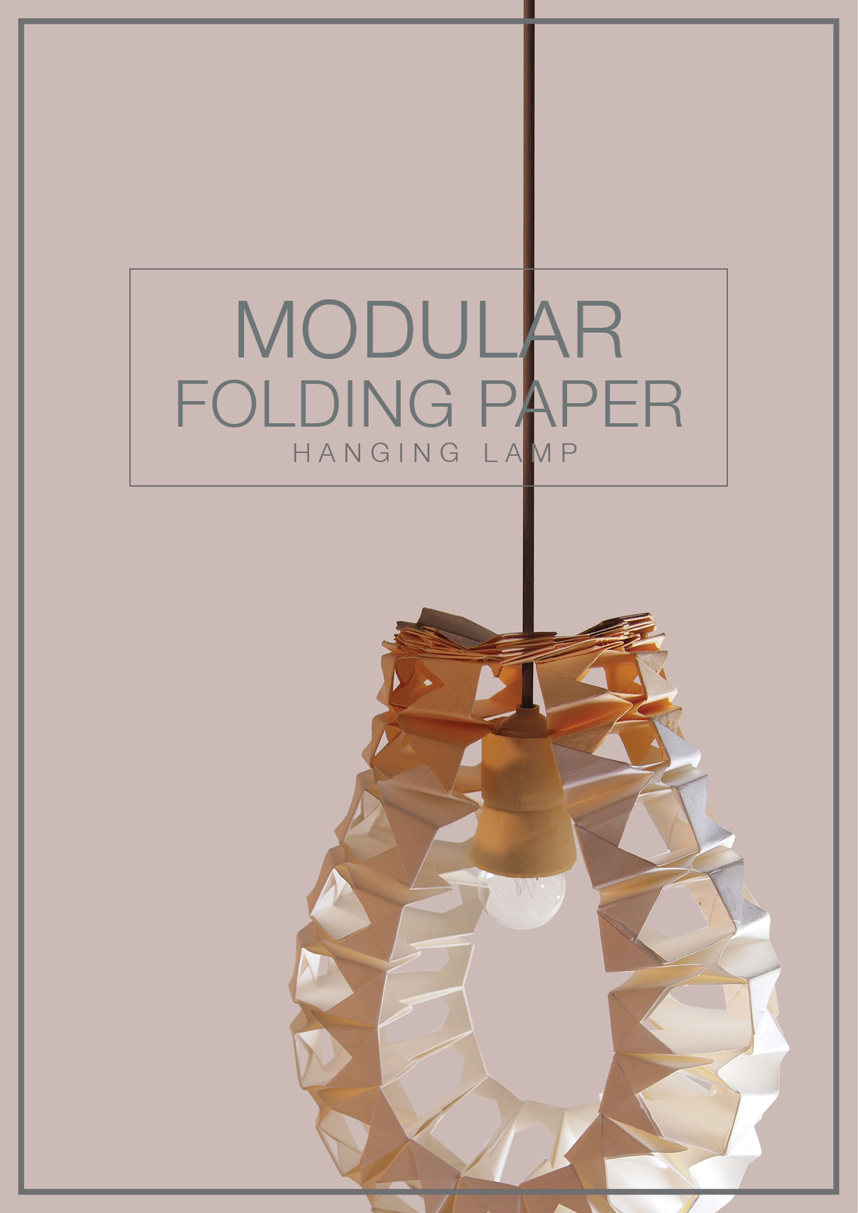 Modular Folding Paper - Hanging Lamp - 普象网