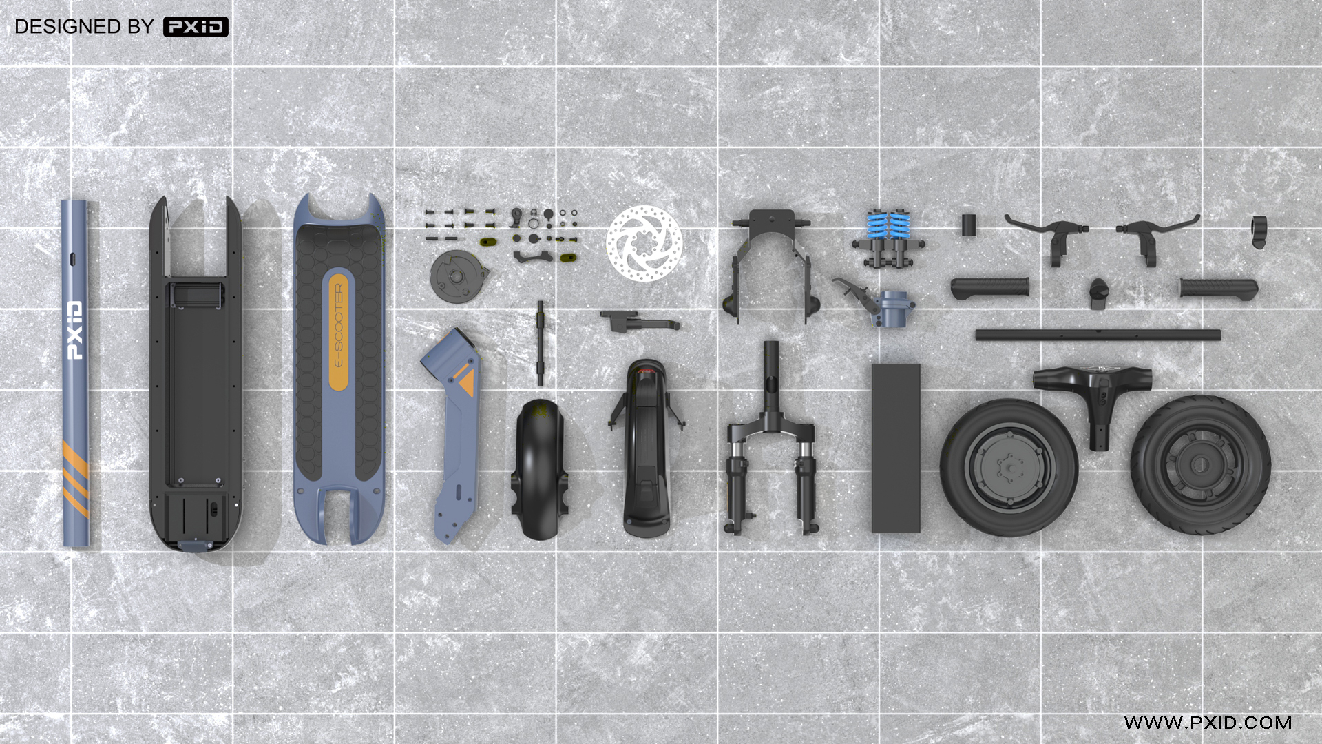 PXID-T2电动滑板车 - 普象网