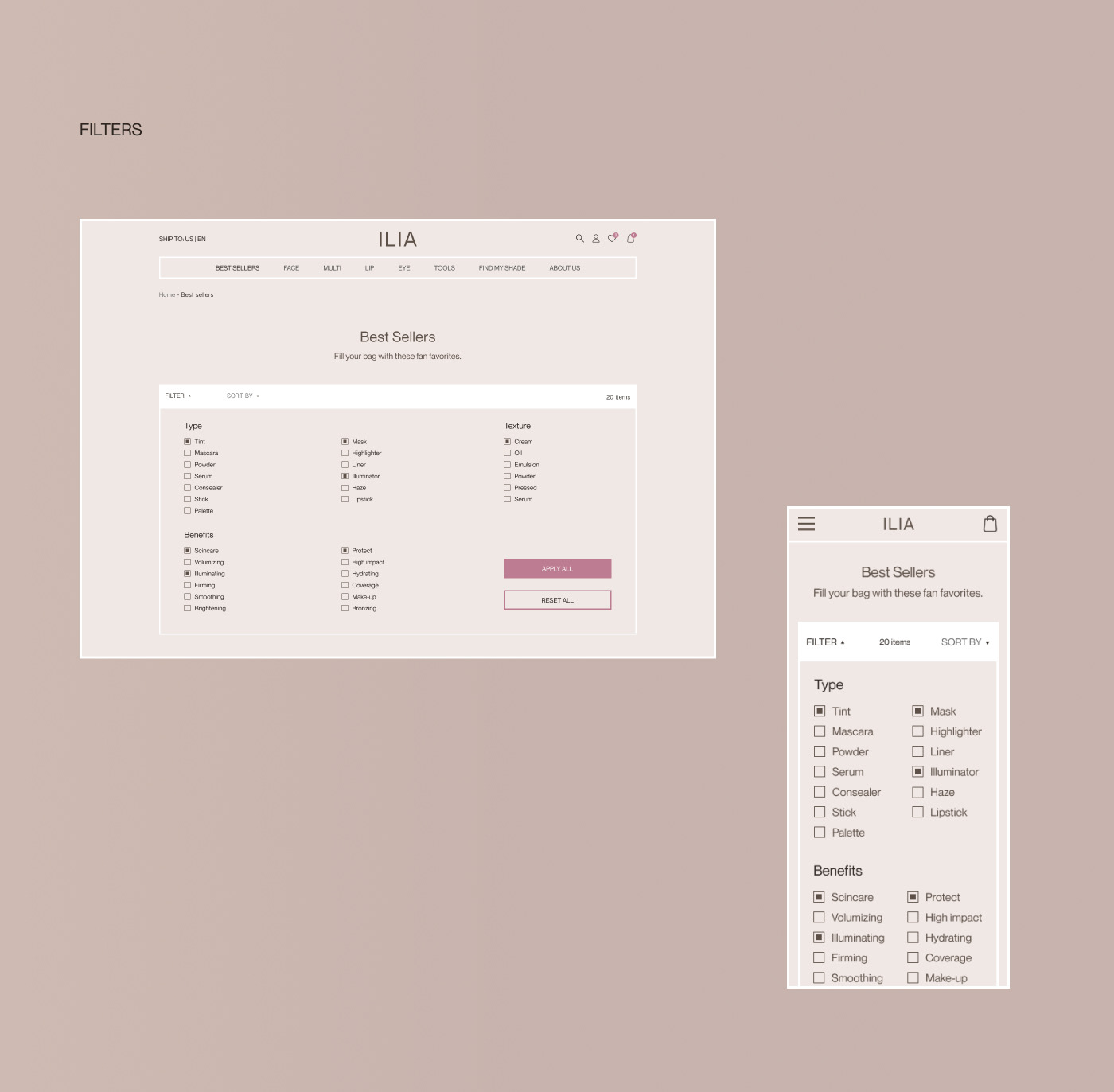 ILIA_E-commerce redesign concept - 普象网