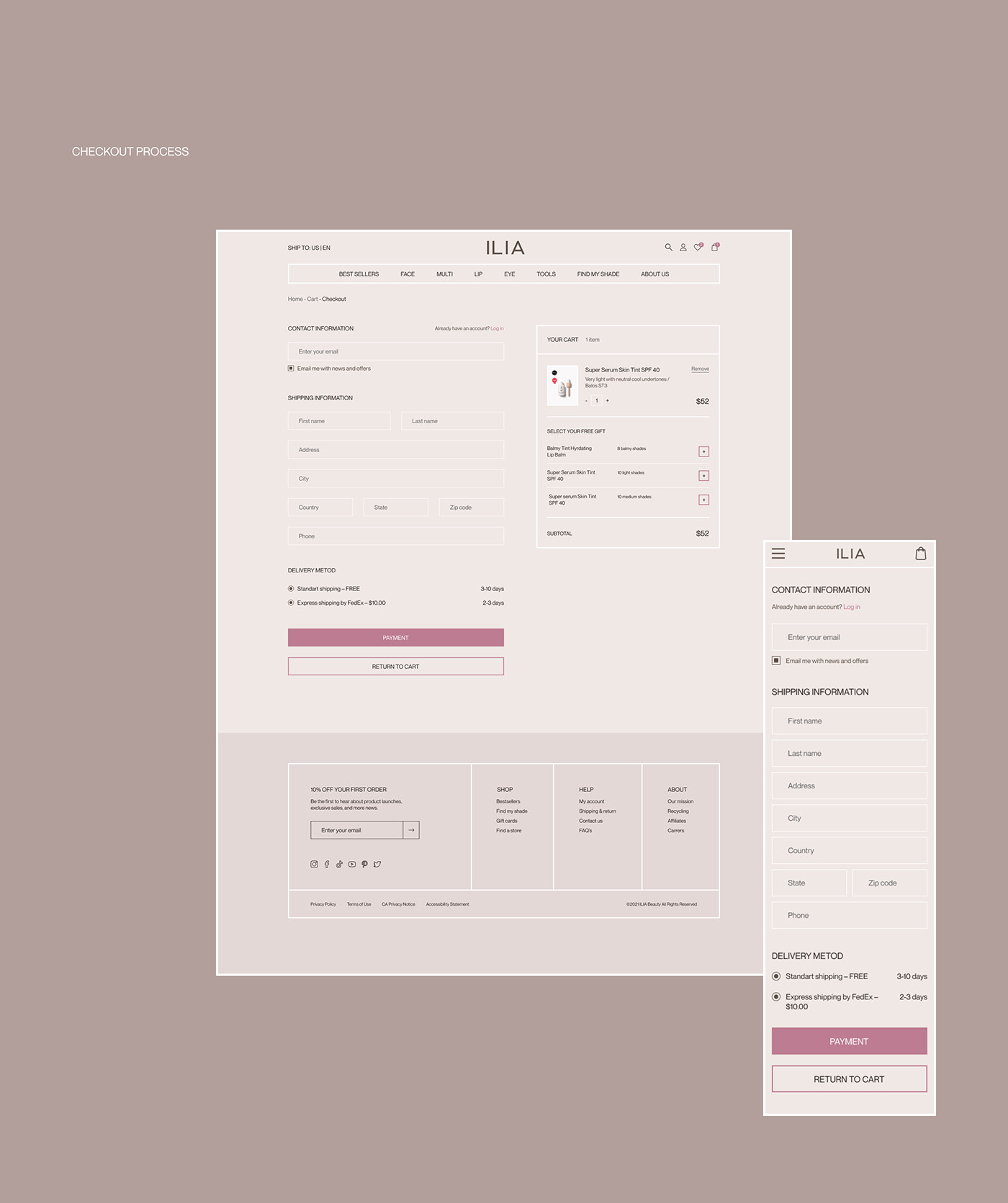 ILIA_E-commerce redesign concept - 普象网