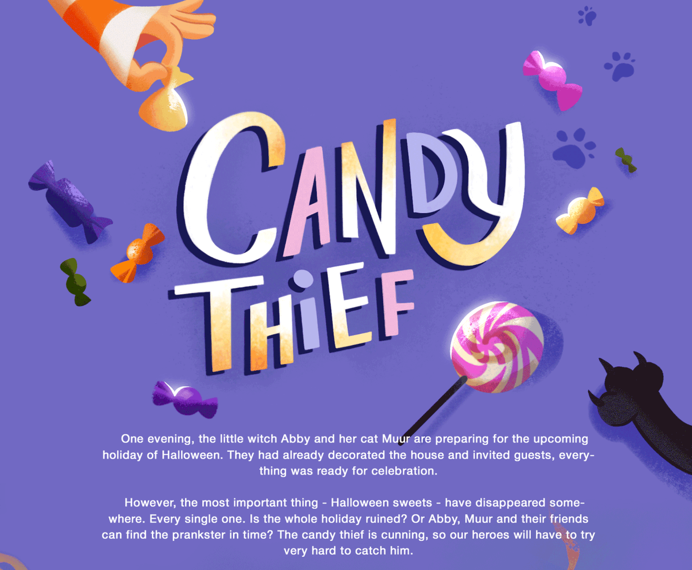 CANDY THIEF. Character design for children book - 普象网