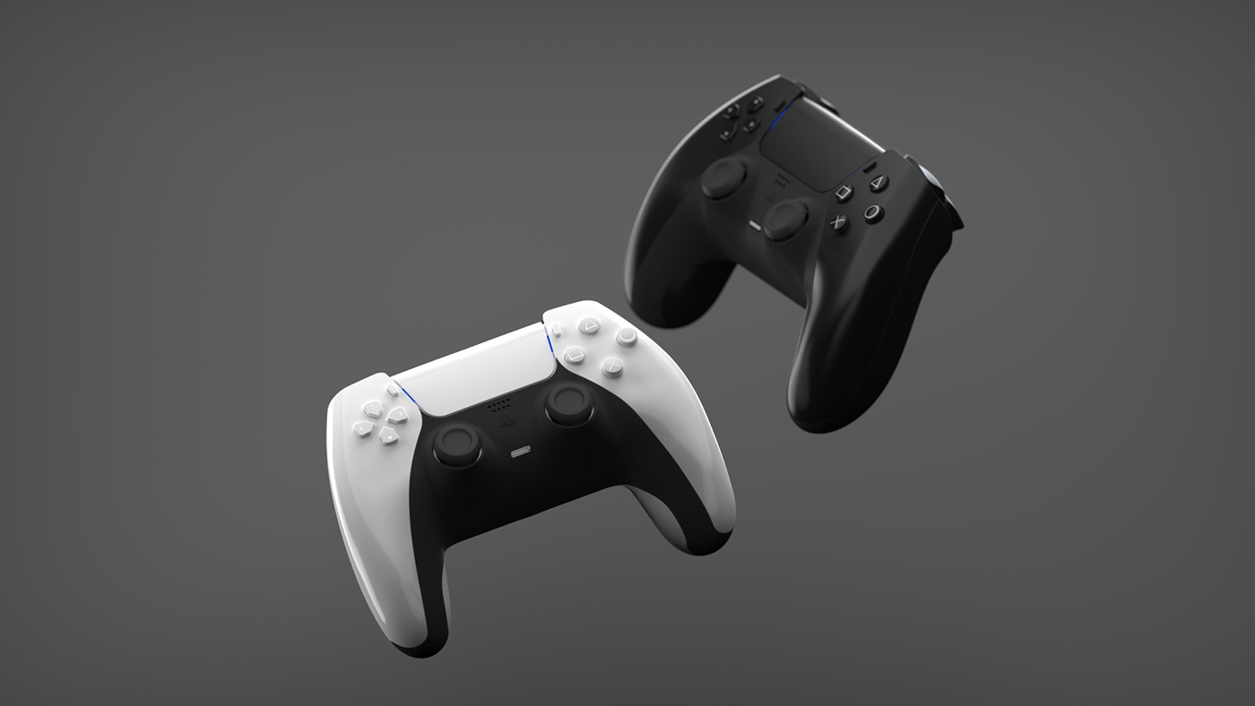 PlayStation 5 DualSense controller CAD model - 普象网