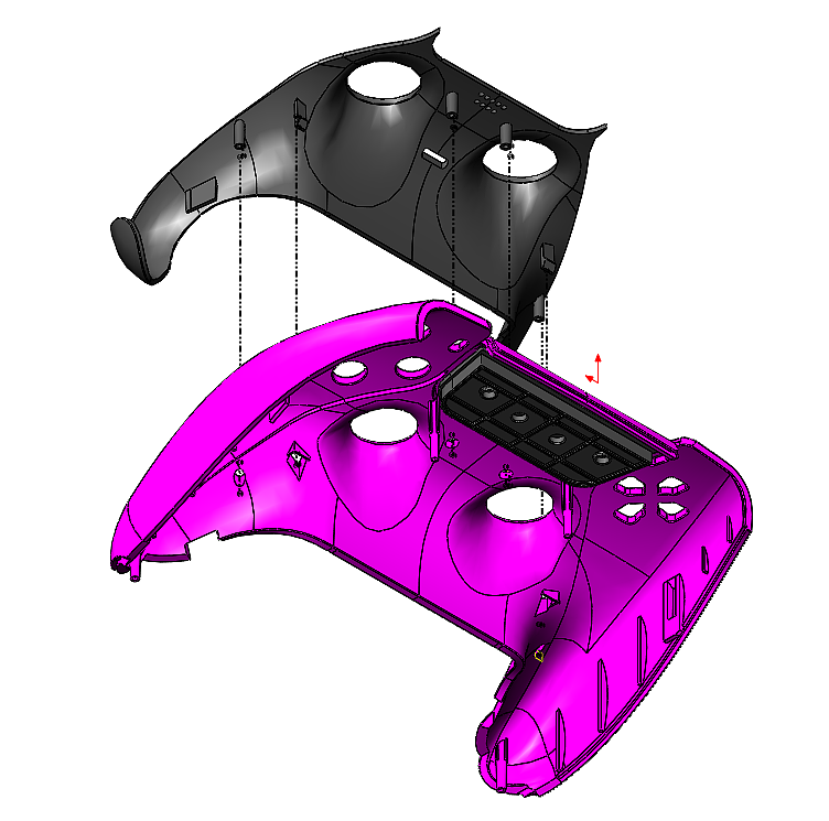 PlayStation 5 DualSense controller CAD model - 普象网