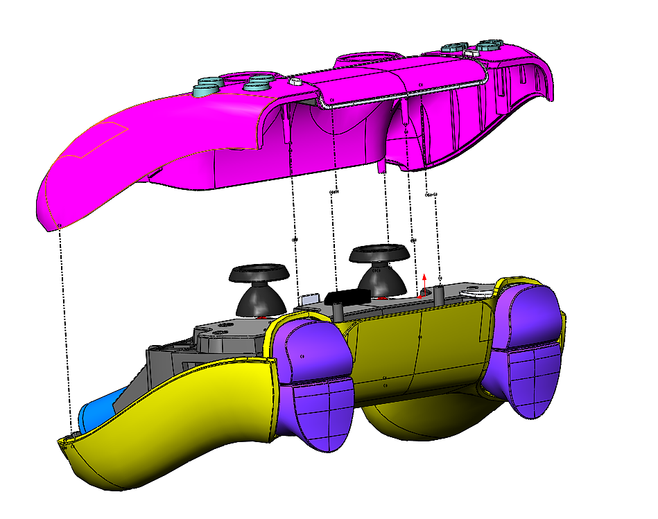 PlayStation 5 DualSense controller CAD model - 普象网