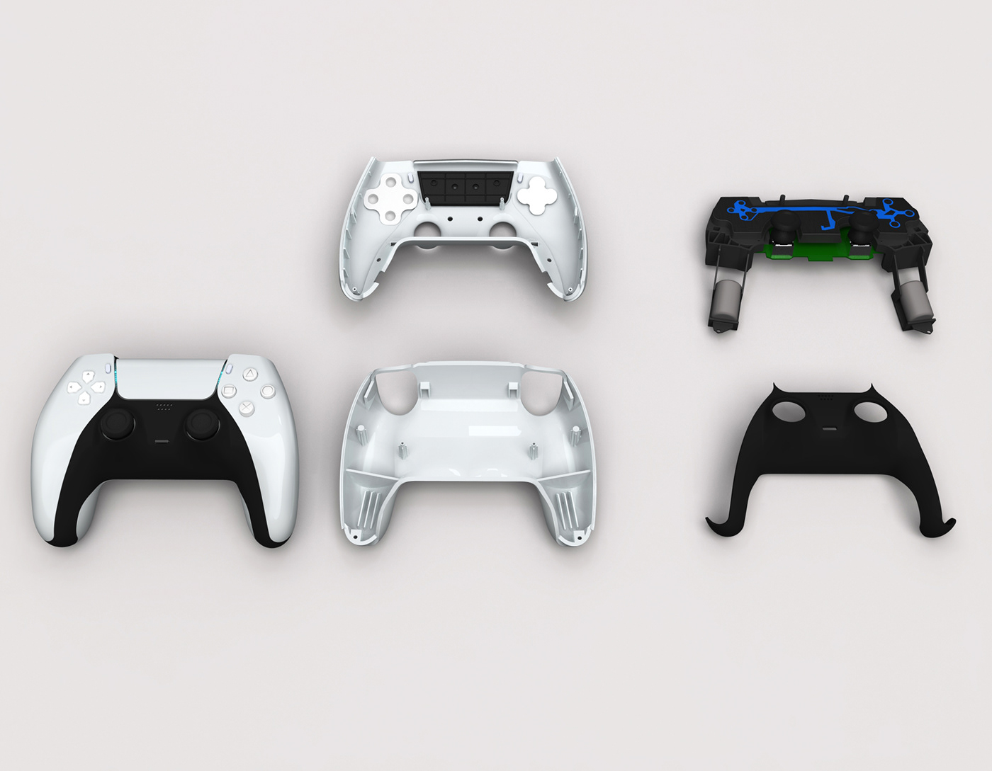 PlayStation 5 DualSense controller CAD model - 普象网