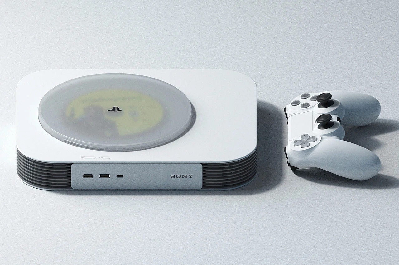 这个PLAYSTATION 6概念是索尼可能在不久的将来设计的一款极简游戏机~ - 普象网