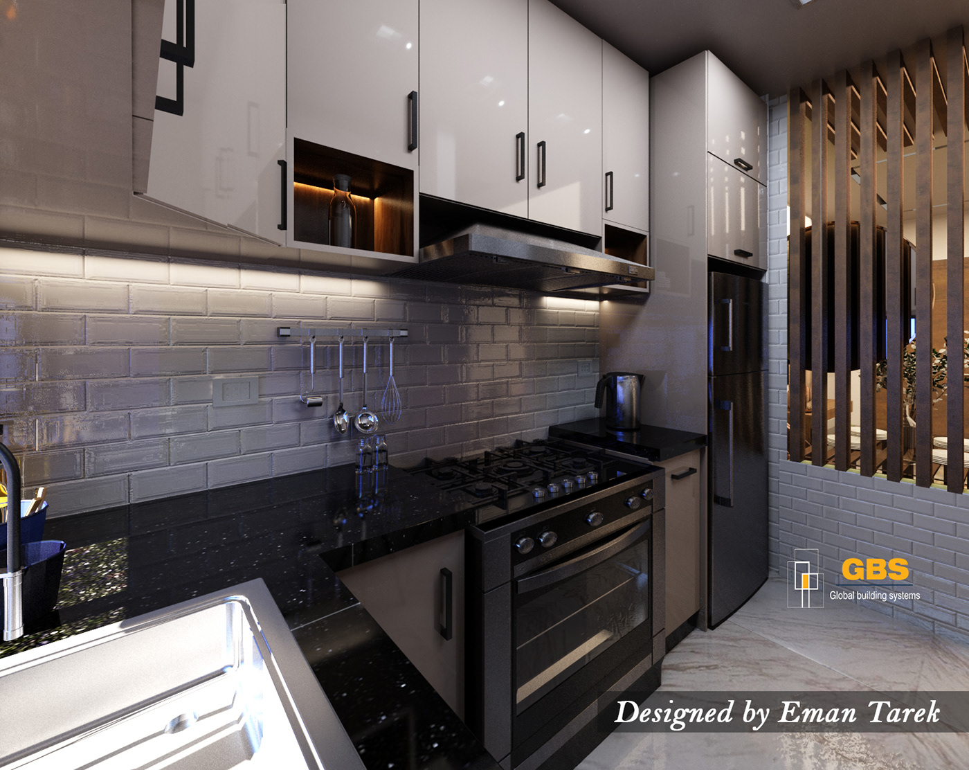 Light kitchen Design - 普象网