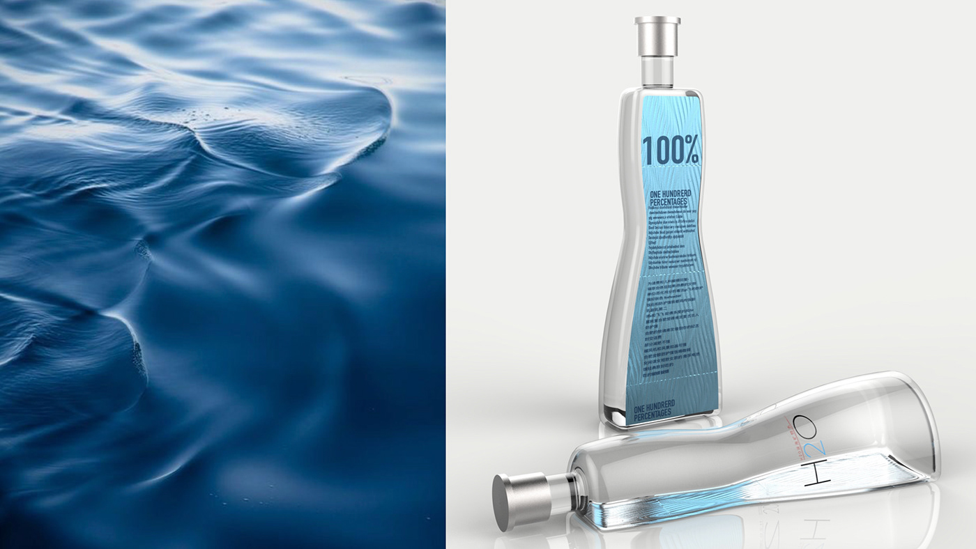 H2O | Mineral water | Packaging Design - 普象网