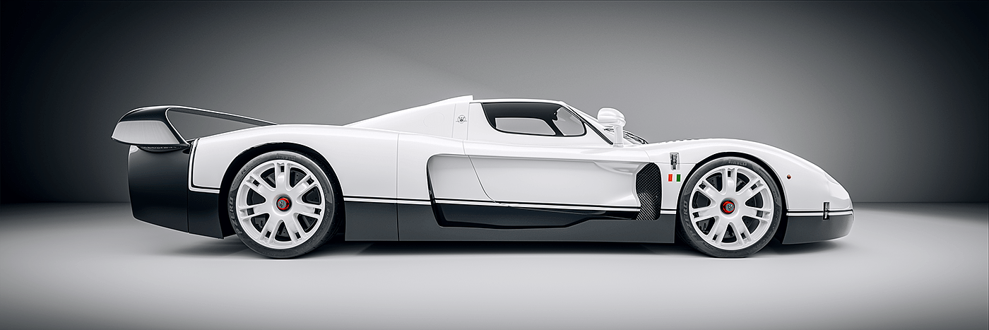 一起来看玛莎拉蒂MC12渲染效果图~ - 普象网