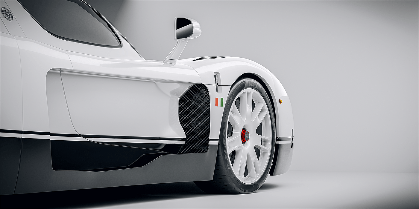 一起来看玛莎拉蒂MC12渲染效果图~ - 普象网