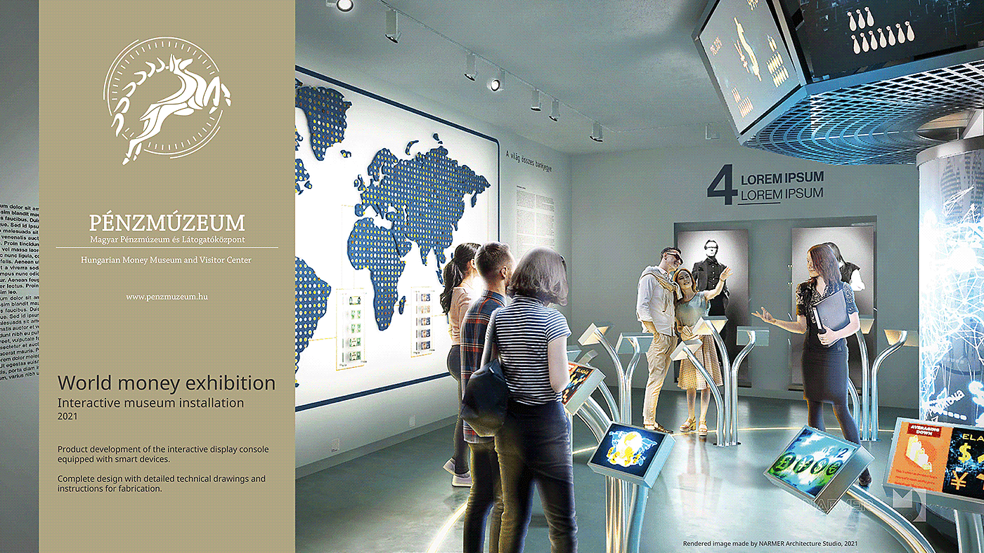 Museum installation | Interactive display console - 普象网