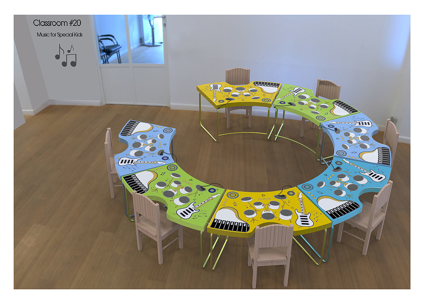 Interactive Musical Table for Cerebral Palsy Kids - 普象网