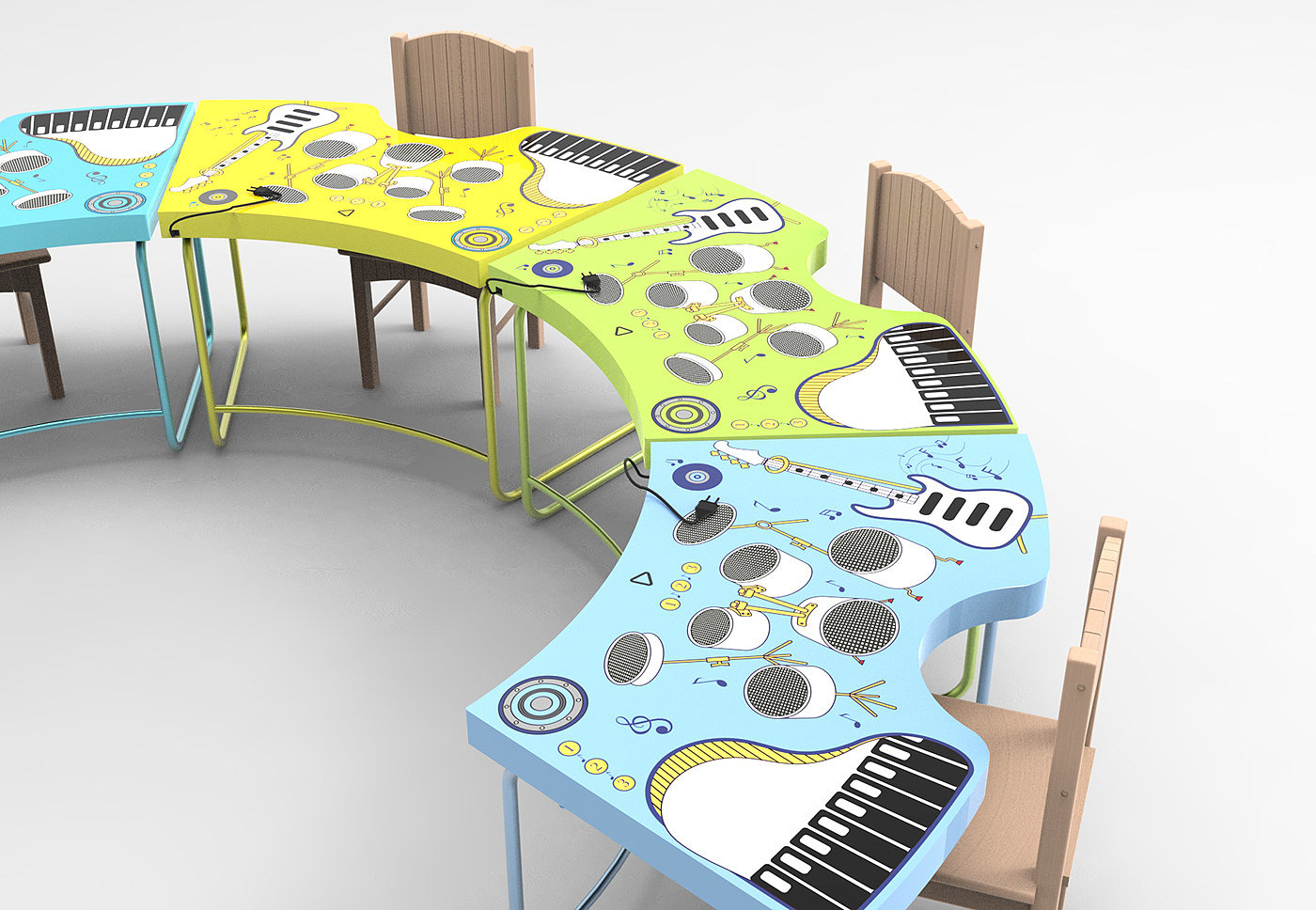 Interactive Musical Table for Cerebral Palsy Kids - 普象网