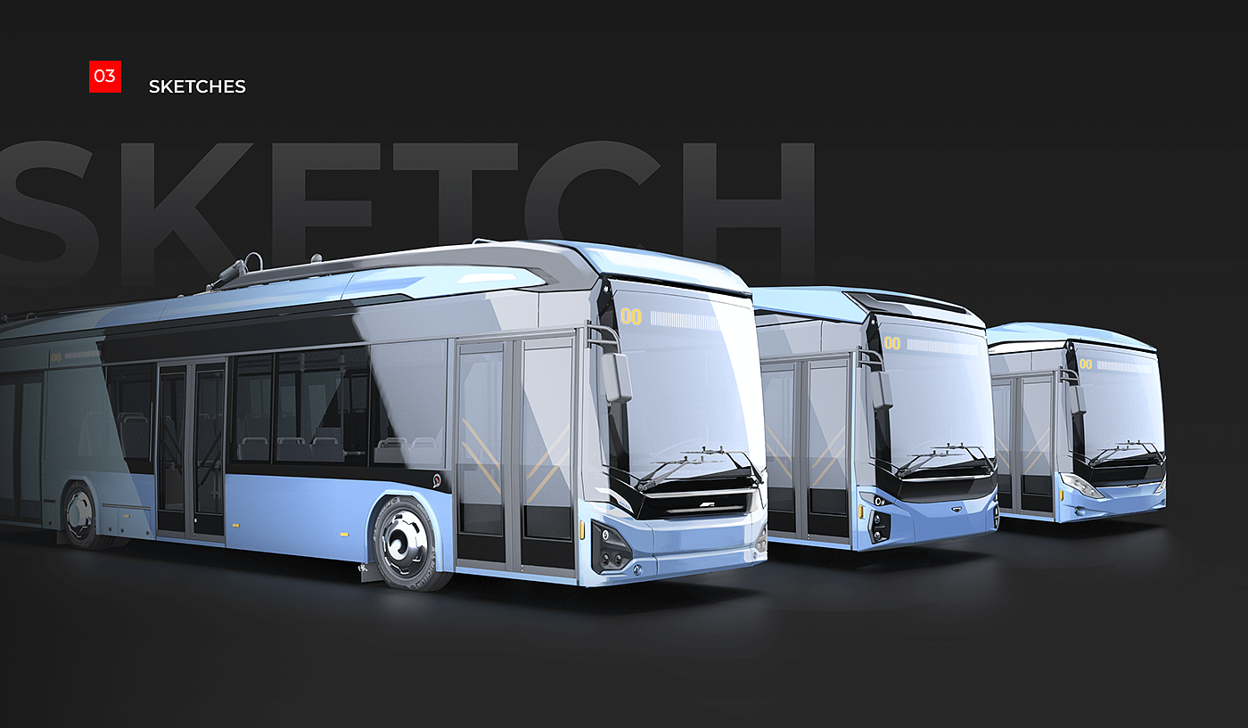 Trolley bus design for BKM - 普象网
