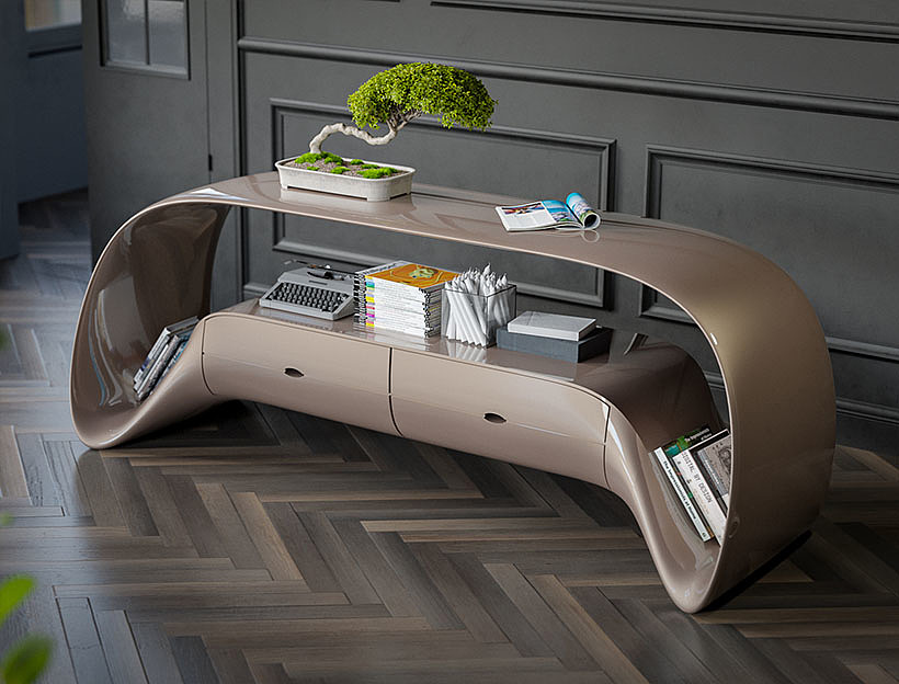 Inspired by Butterflies, Babochka Low Cabinet Design Features Elegant ...