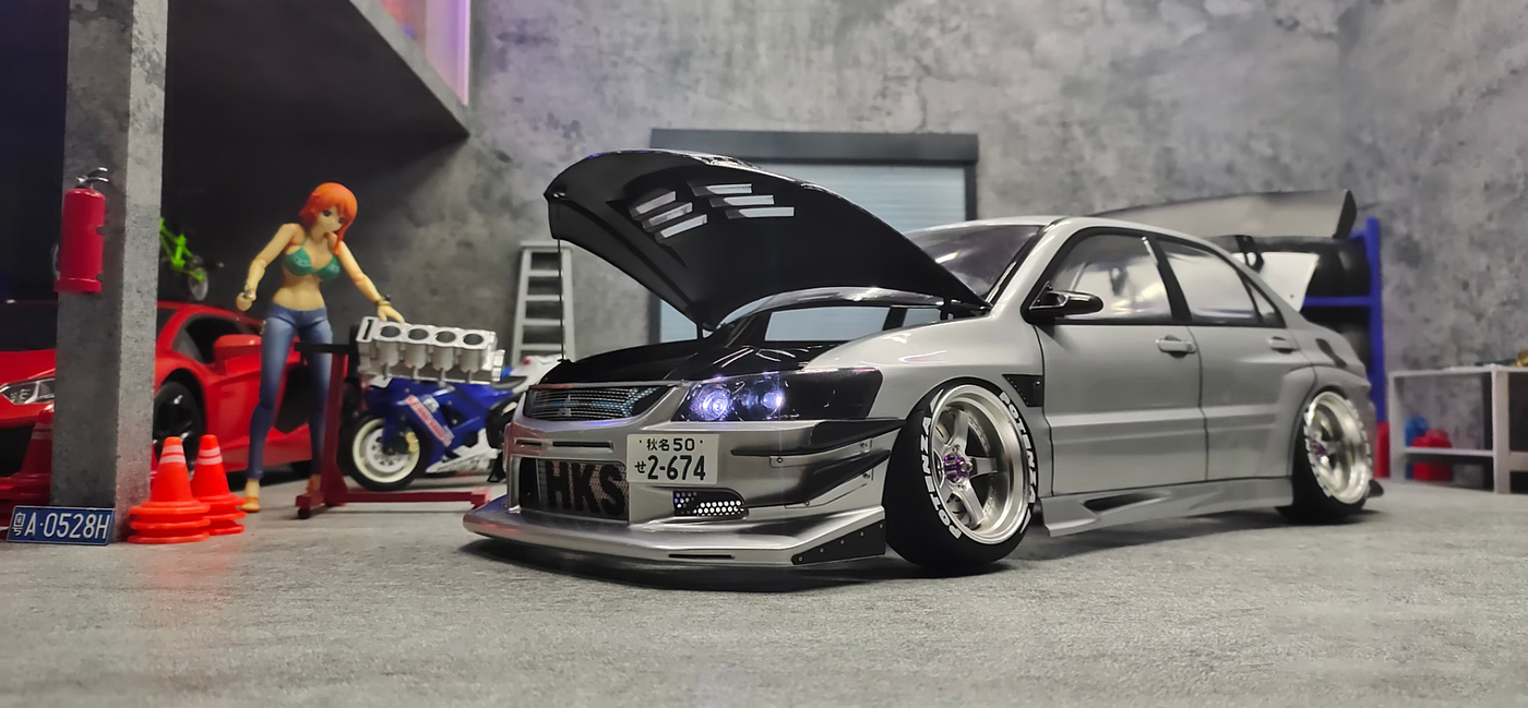 三菱EVO 9代 漂移模型制作 - 普象网