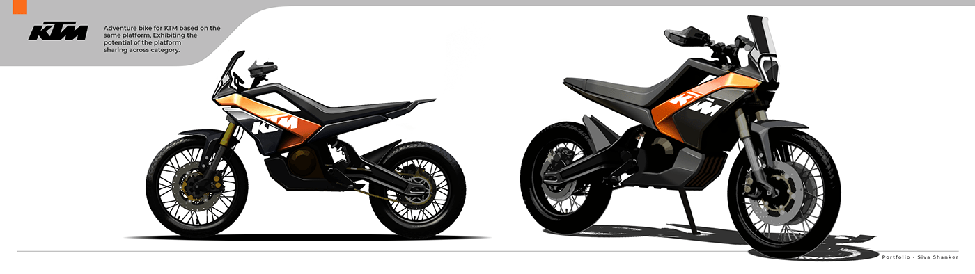 KTM E-ADV——超酷的一款电动摩托车设计！ - 普象网