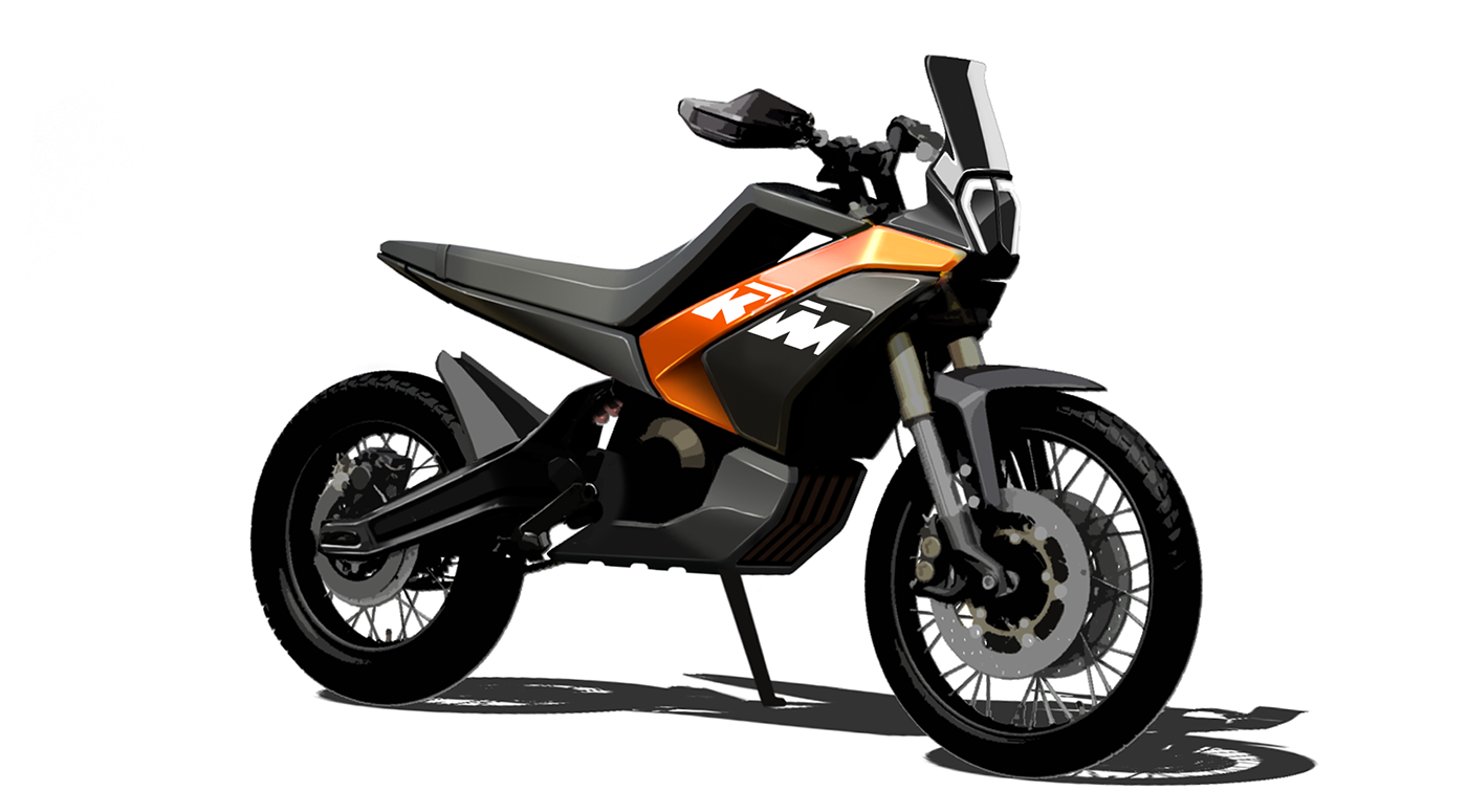 KTM E-ADV——超酷的一款电动摩托车设计！ - 普象网