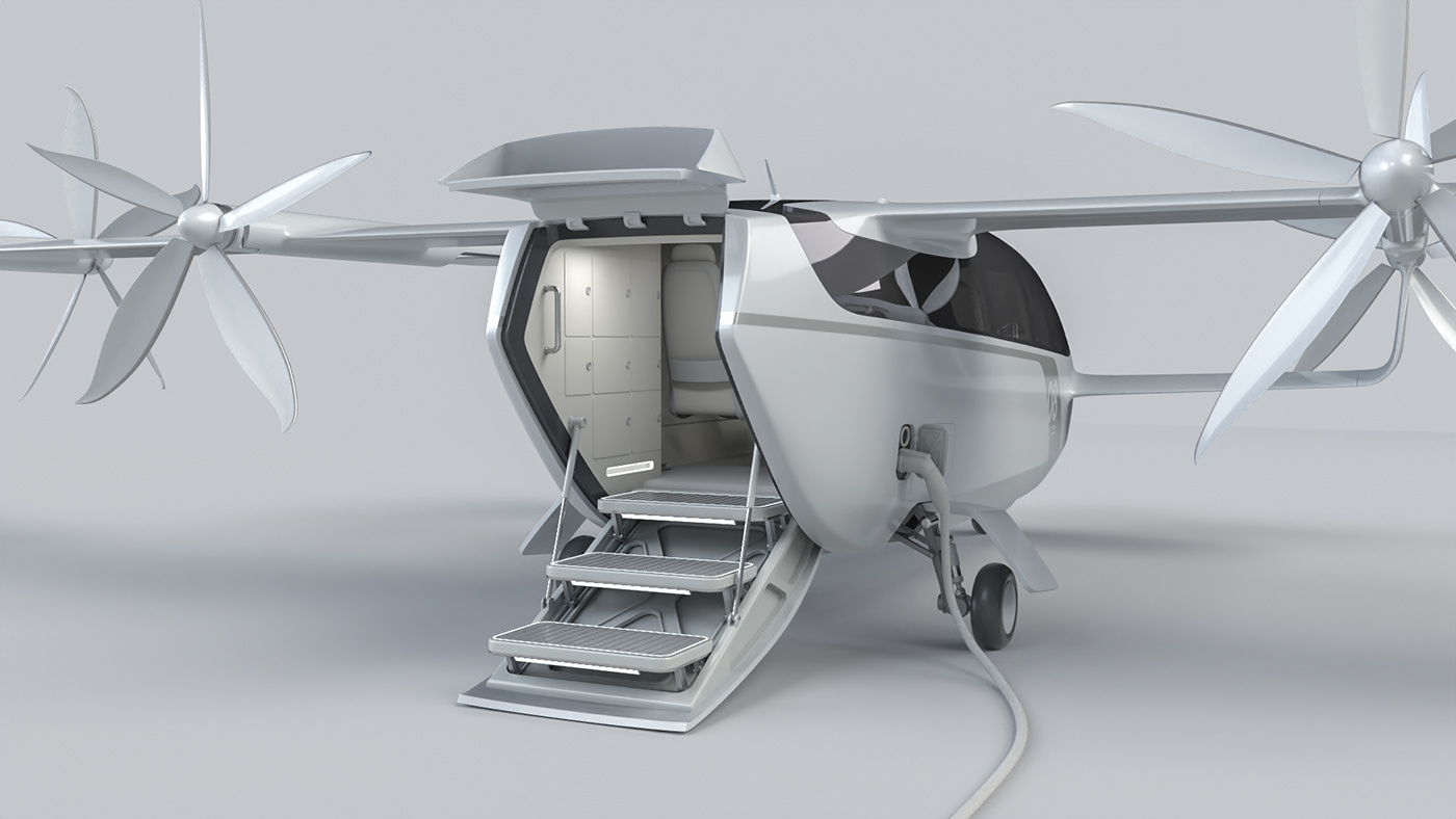 "eVTOL"多功能概念飞机——帅的不只是外观 - 普象网