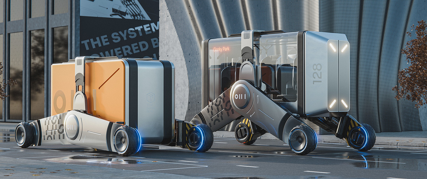 【2022年 iF设计奖】OIII urban driverless transportation system - 普象网