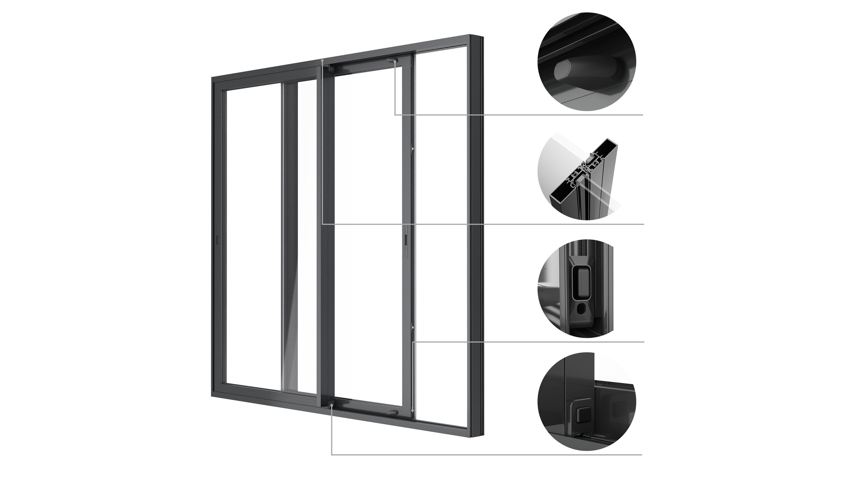 【2022年 iF设计奖】130 Series Thin Frame Double Sliders - 普象网