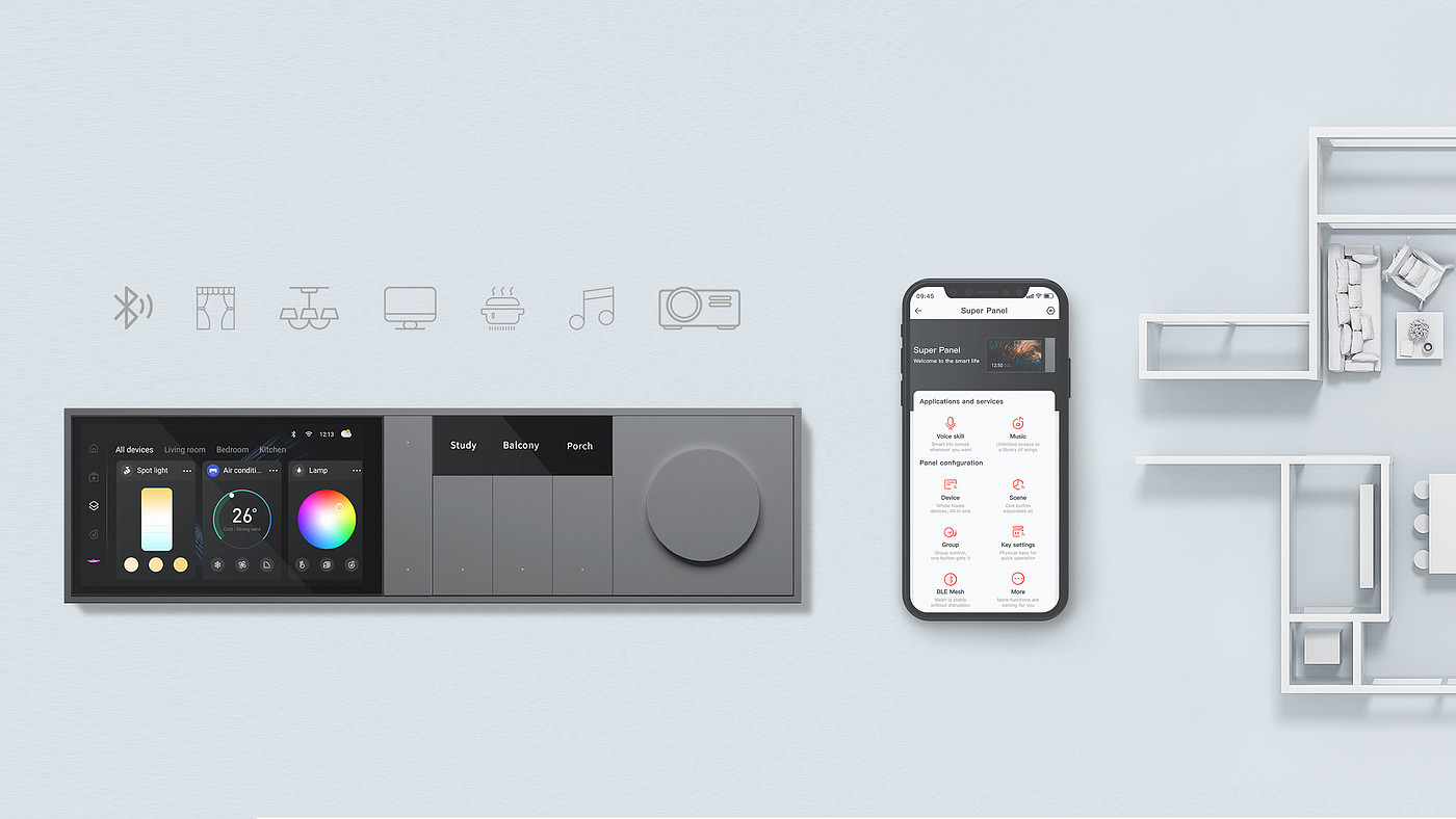 【2022年 iF设计奖】Super + Series Smart Panel - 普象网