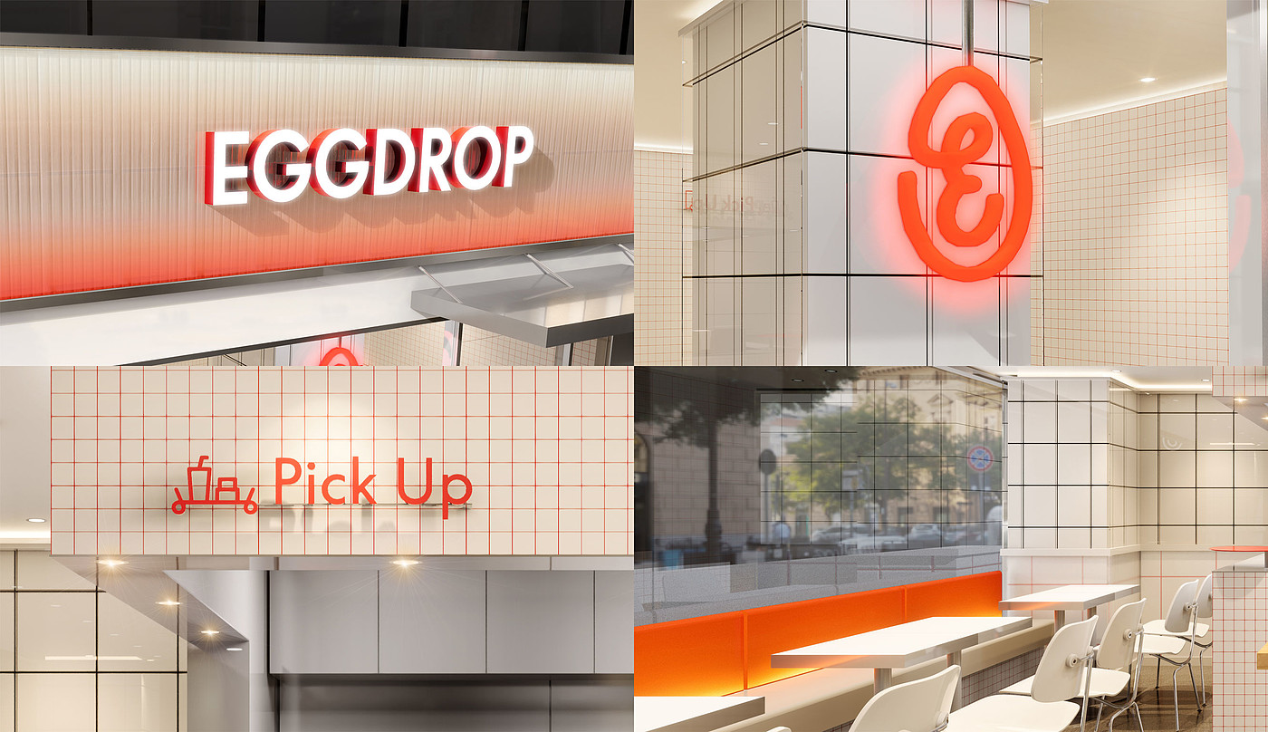 【2022年 iF设计奖】EGGDROP identity branding, healthy sandwich franchise - 普象网