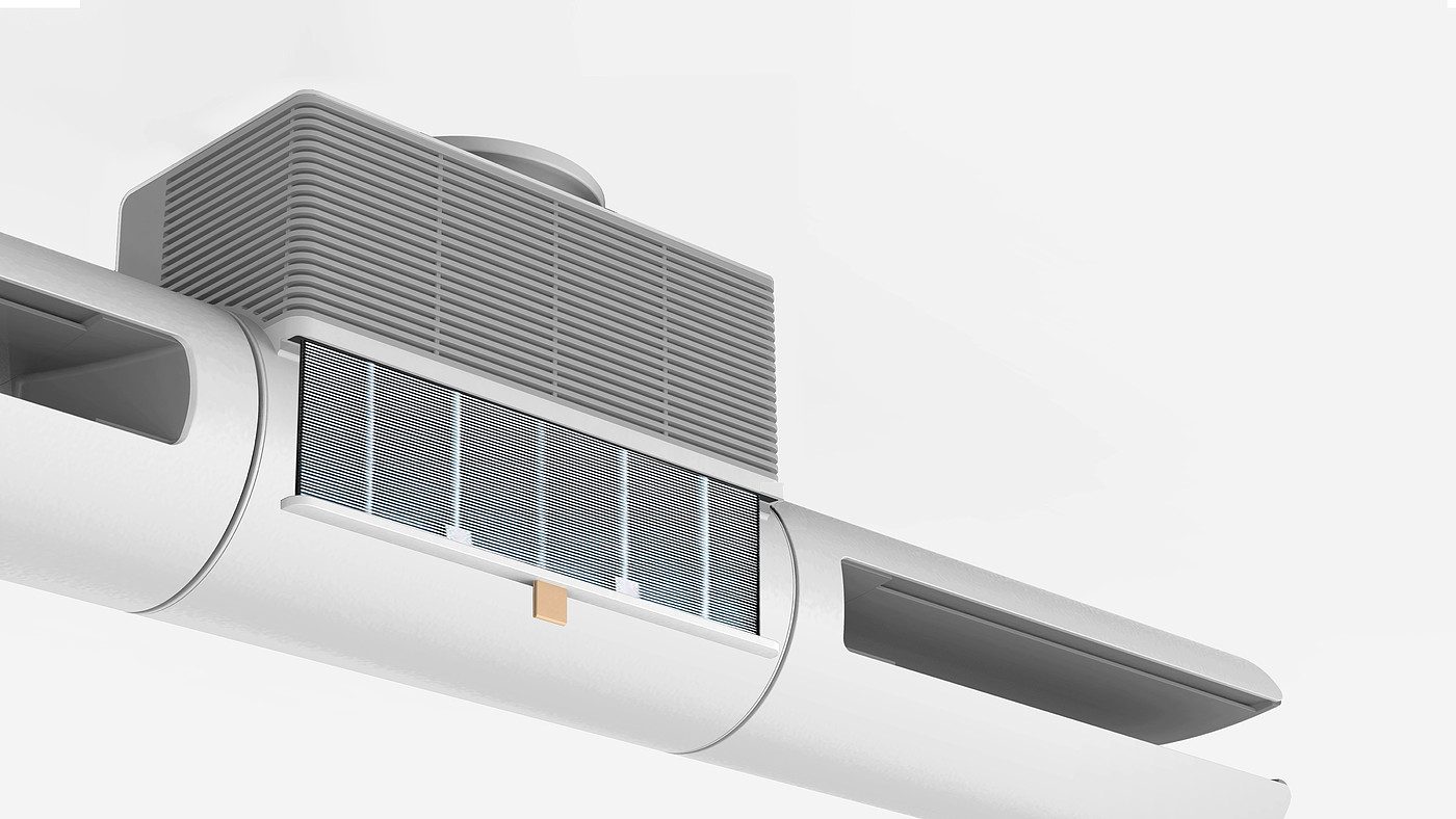 【2022年 iF设计奖】Haier Jet ceiling air conditioner - 普象网