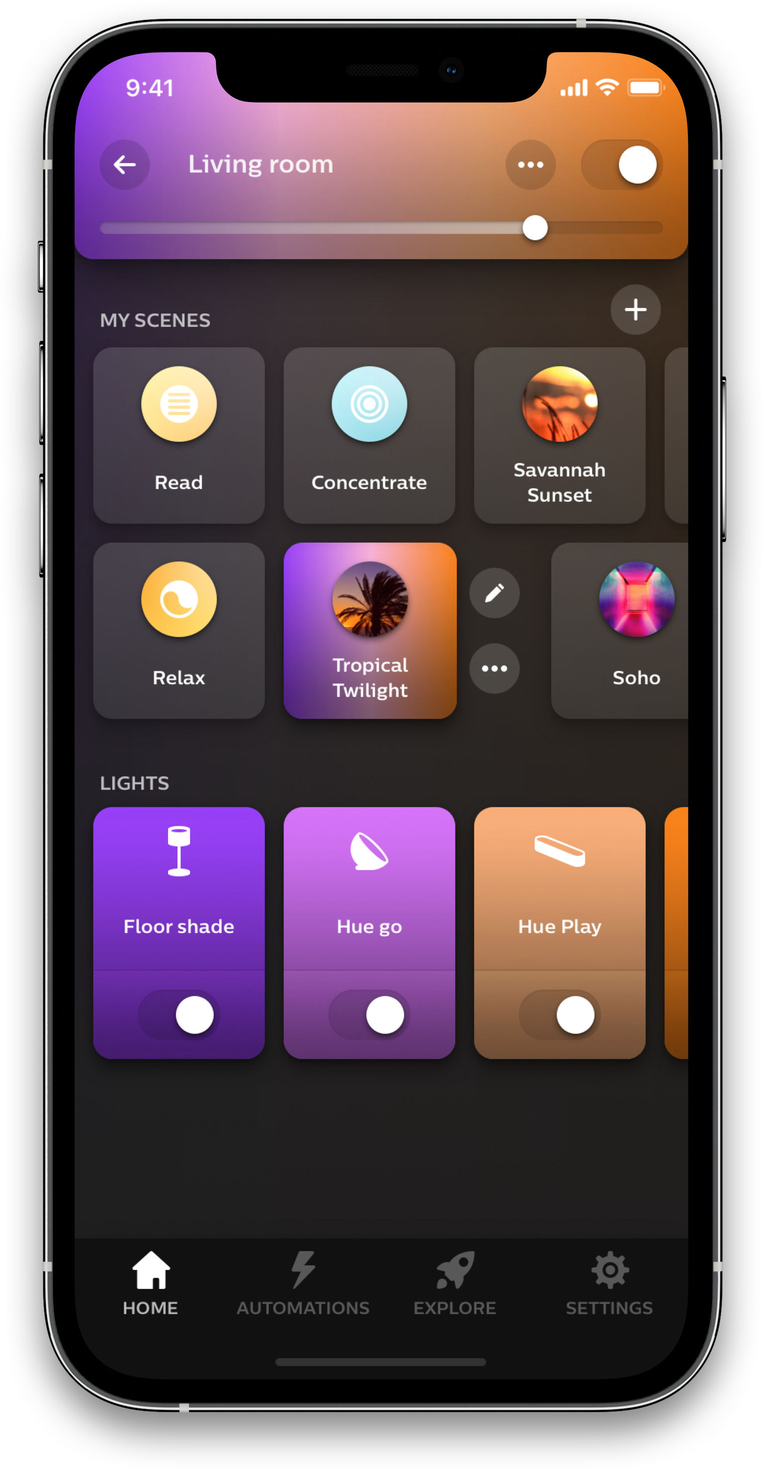 【2022年 iF设计奖】Philips Hue App 4 - 普象网