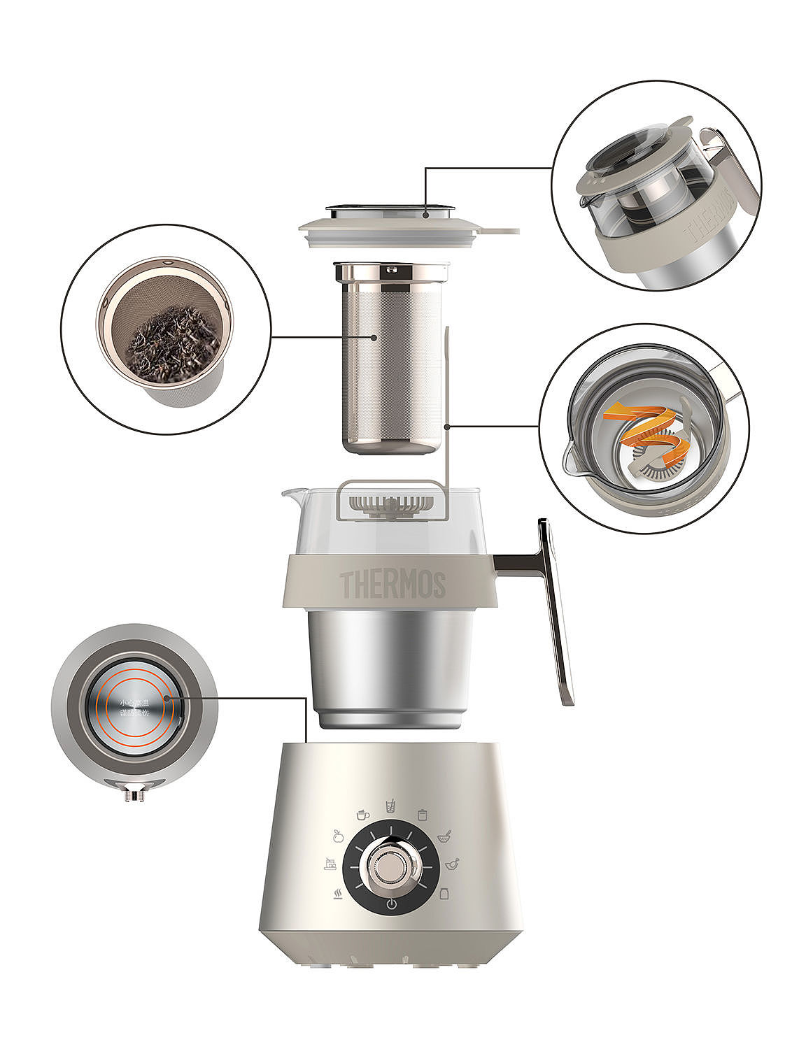 【2022年 iF设计奖】Multifunction Electric Kettle - 普象网