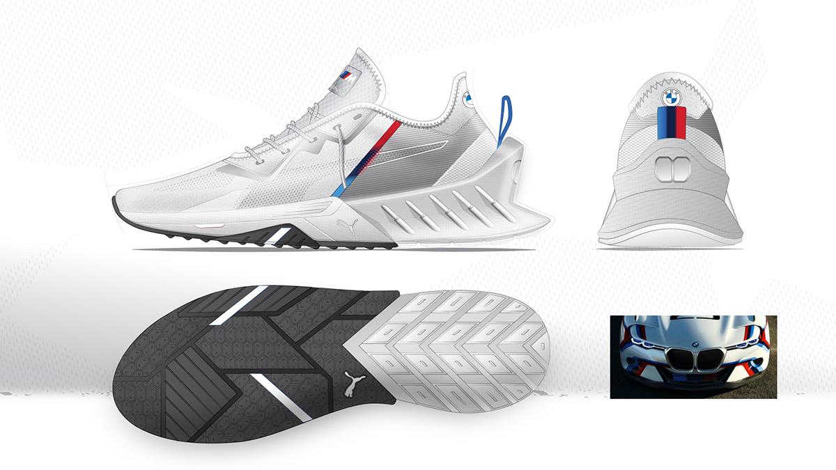 这双鞋子的设计灵感来源于宝马汽车“叛逆者”！ - 普象网