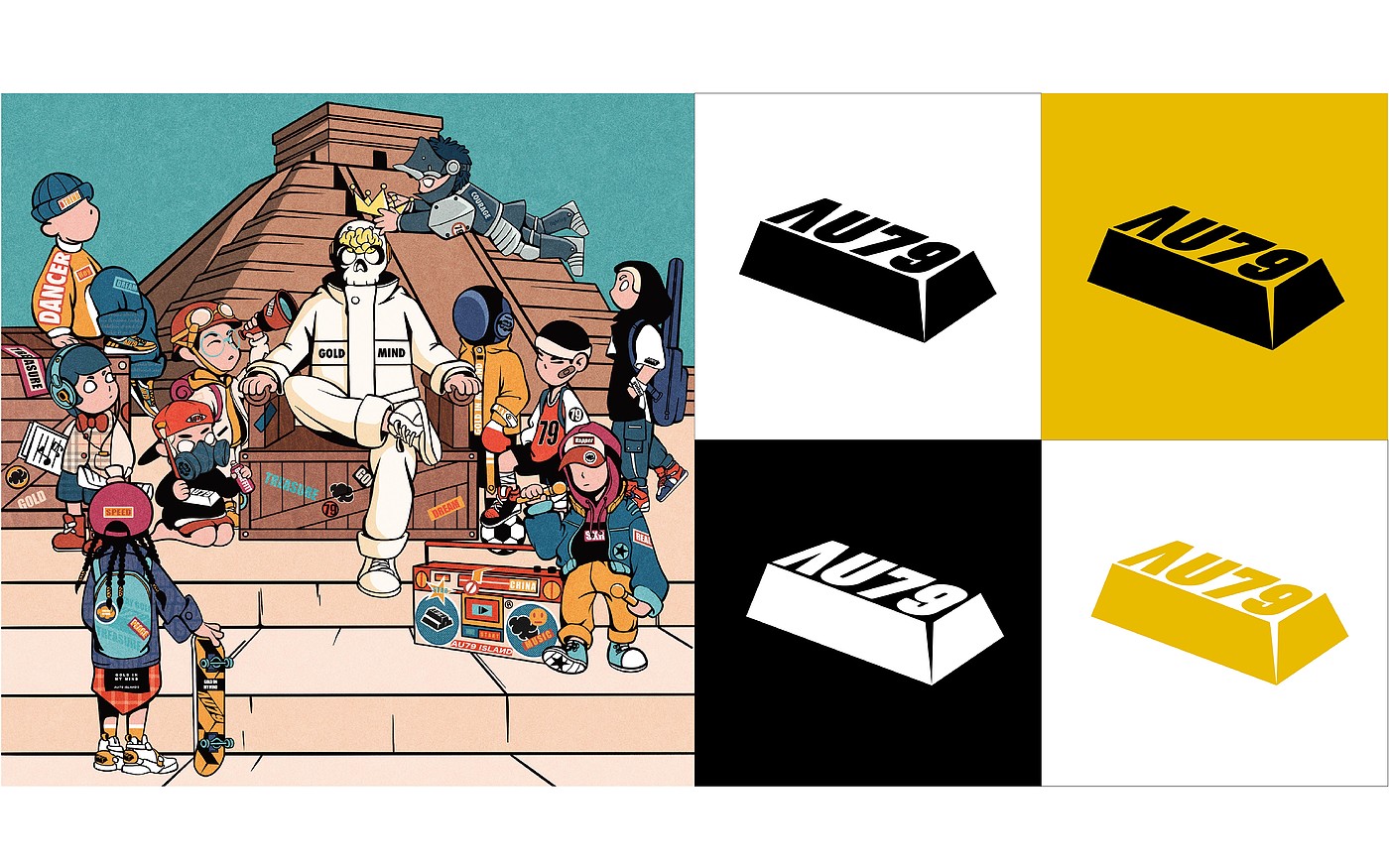 AU79 ｜ 潮流饰品 品牌设计 - 普象网