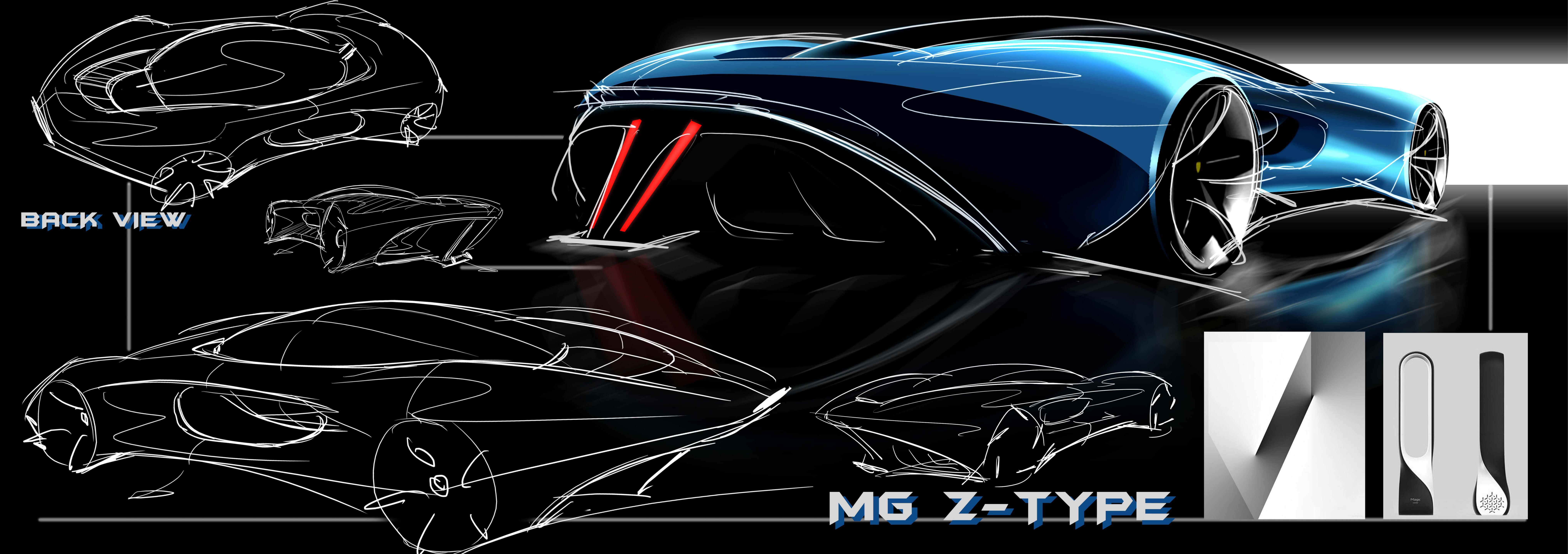 【2022年优秀奖】MG MG-Z TYPE | 上海交通大学 | 魏莱 - 普象网