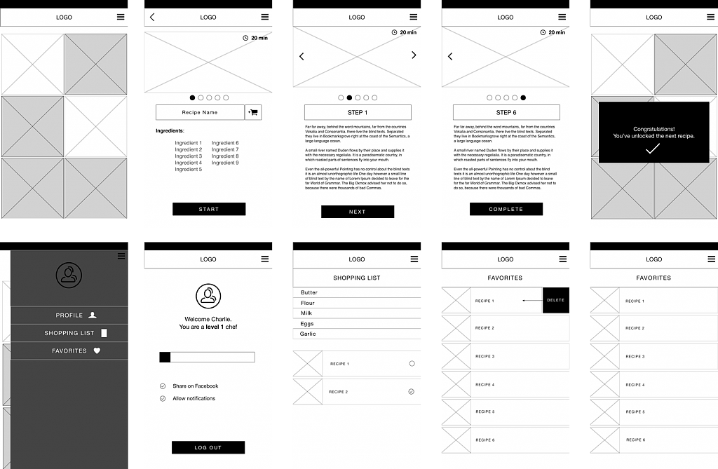 25 Minute Chef - UX / UI Process - 普象网