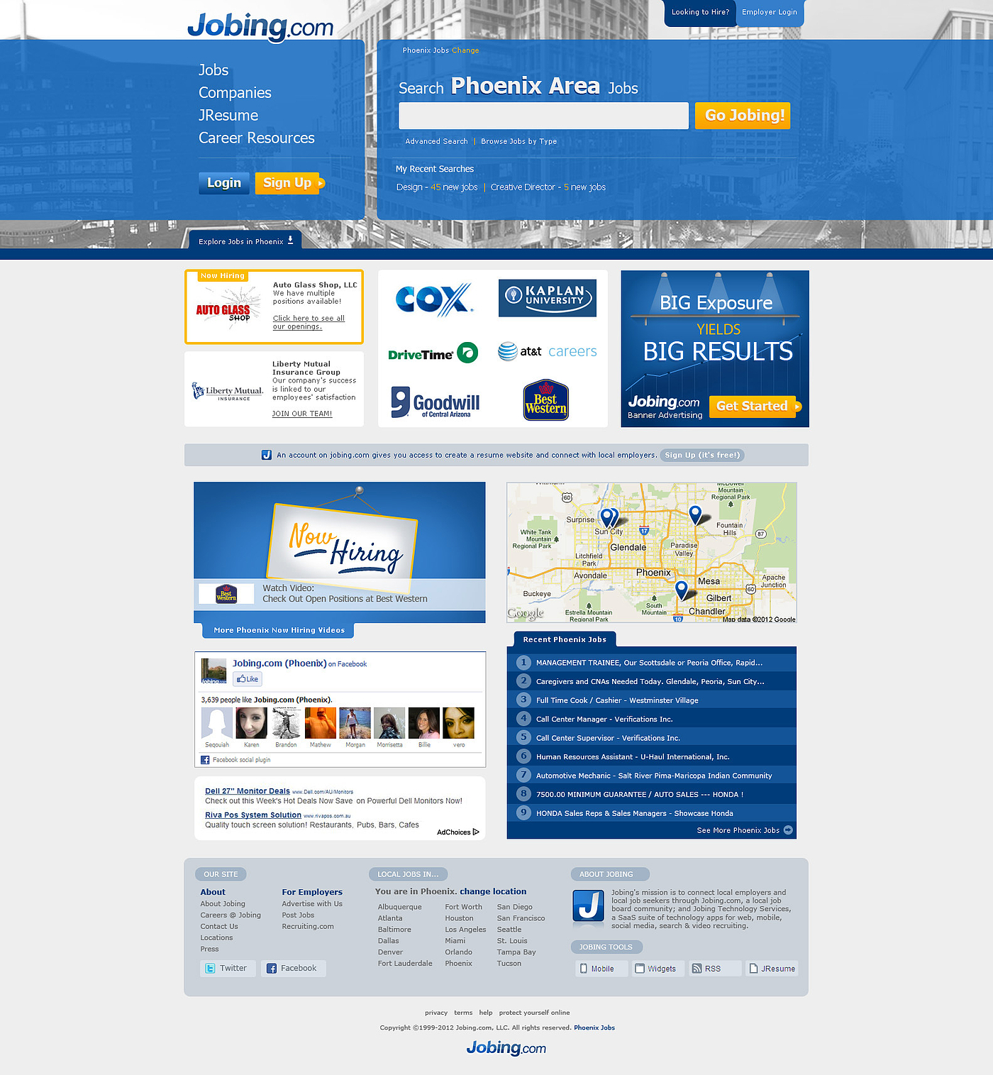 Jobing.com Redesign - 普象网