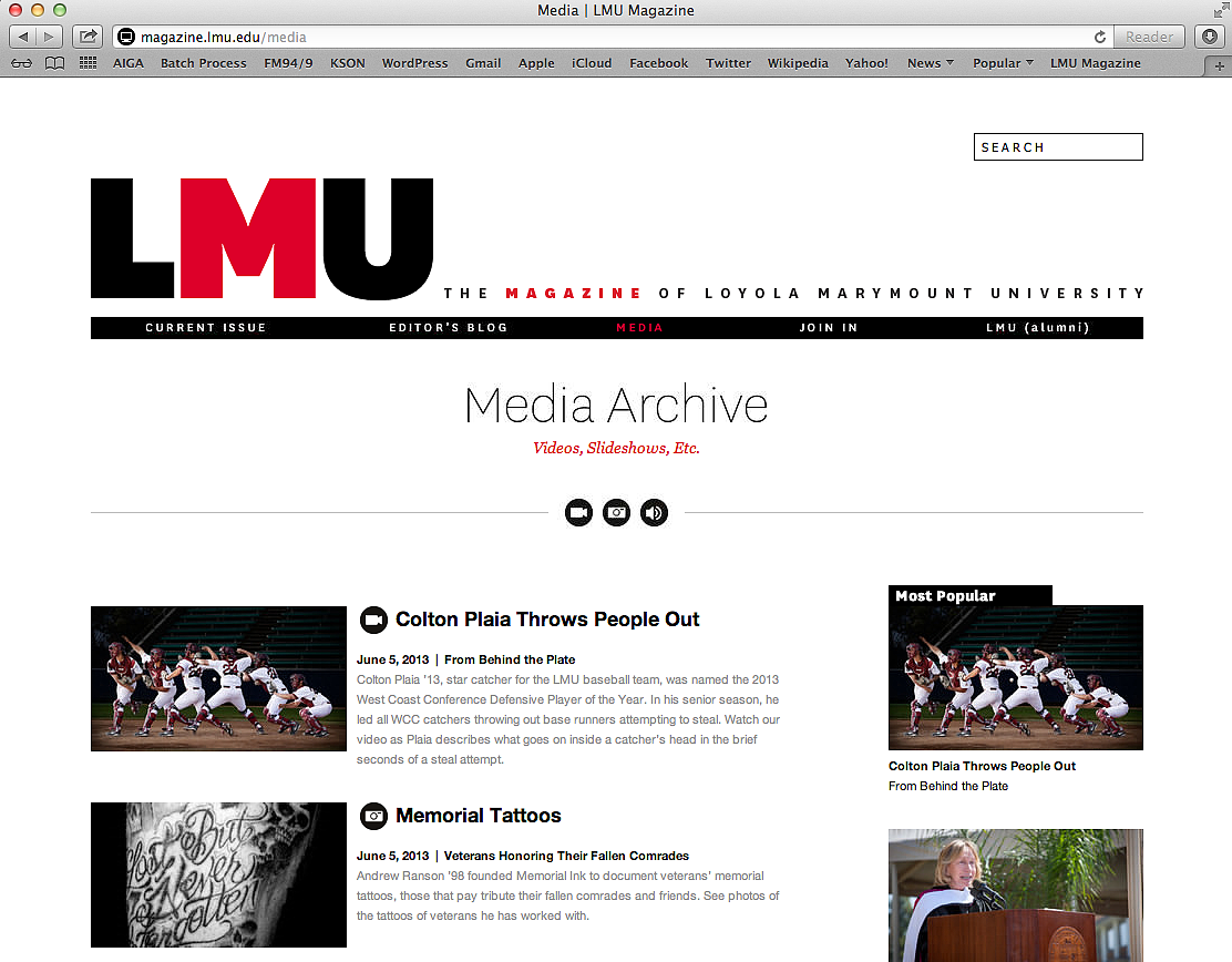LMU Magazine Website - 普象网