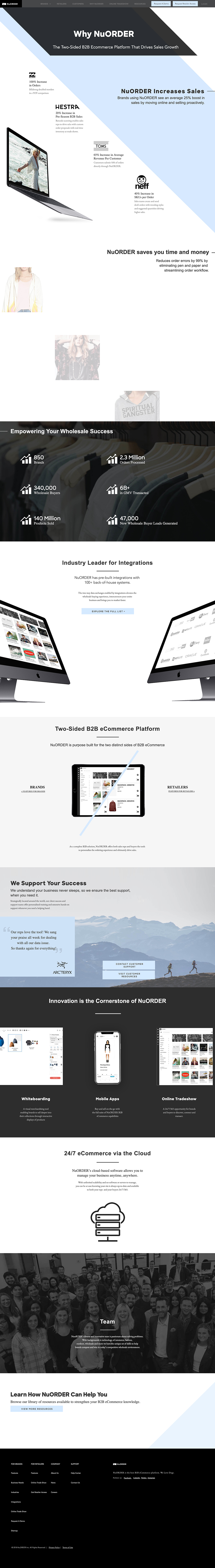 NuORDER Platform Website - 普象网