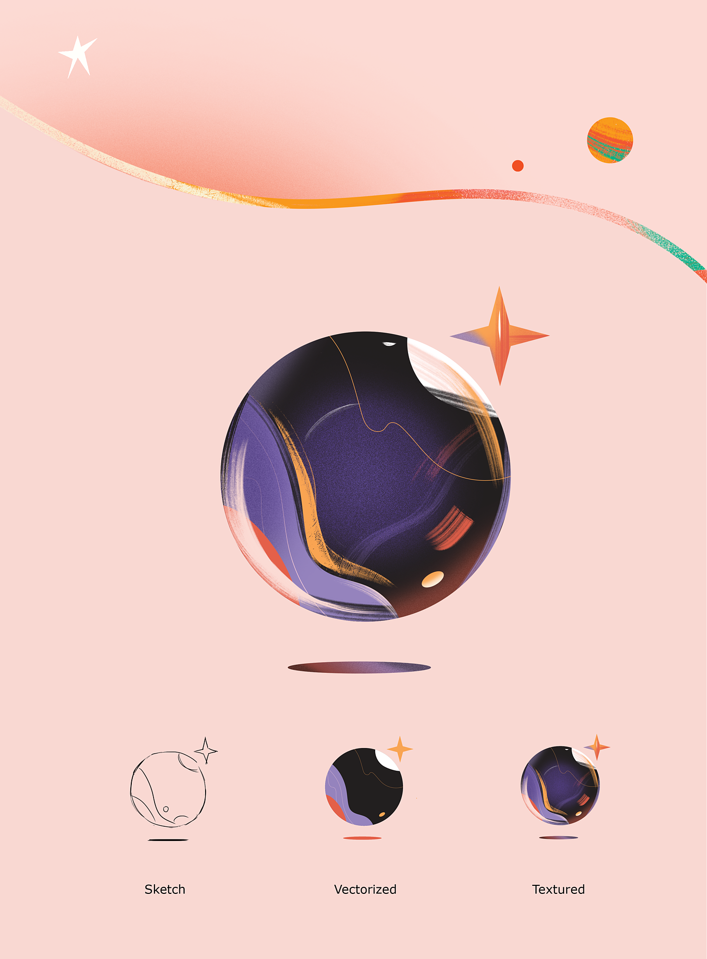 Color Practice | 插畫設計 - 普象网