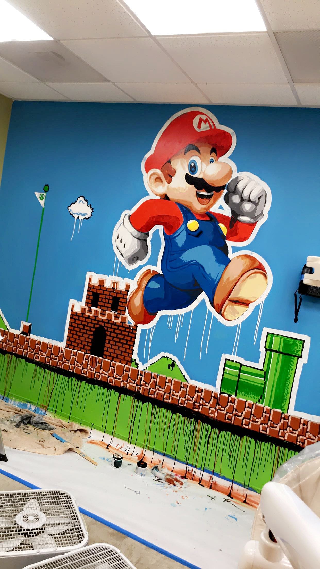Mario mural - 普象网