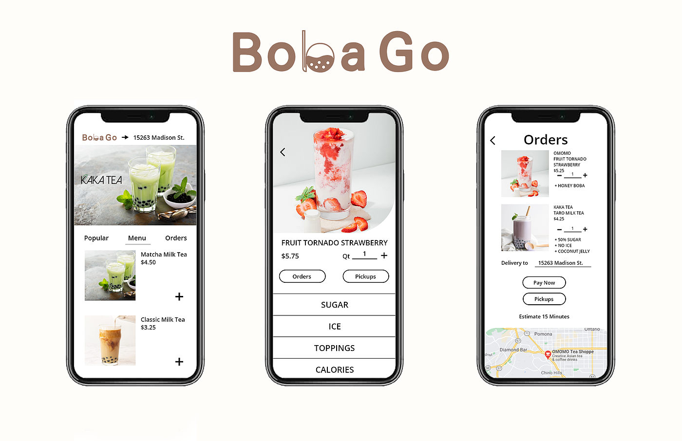 Milk Tea Delivery App Design - 普象网