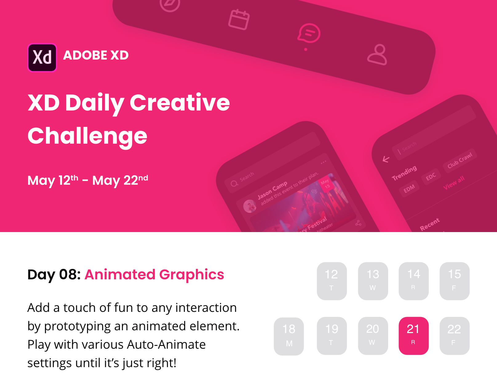 Creative Challenge Day 08 - Animated Graphics - 普象网