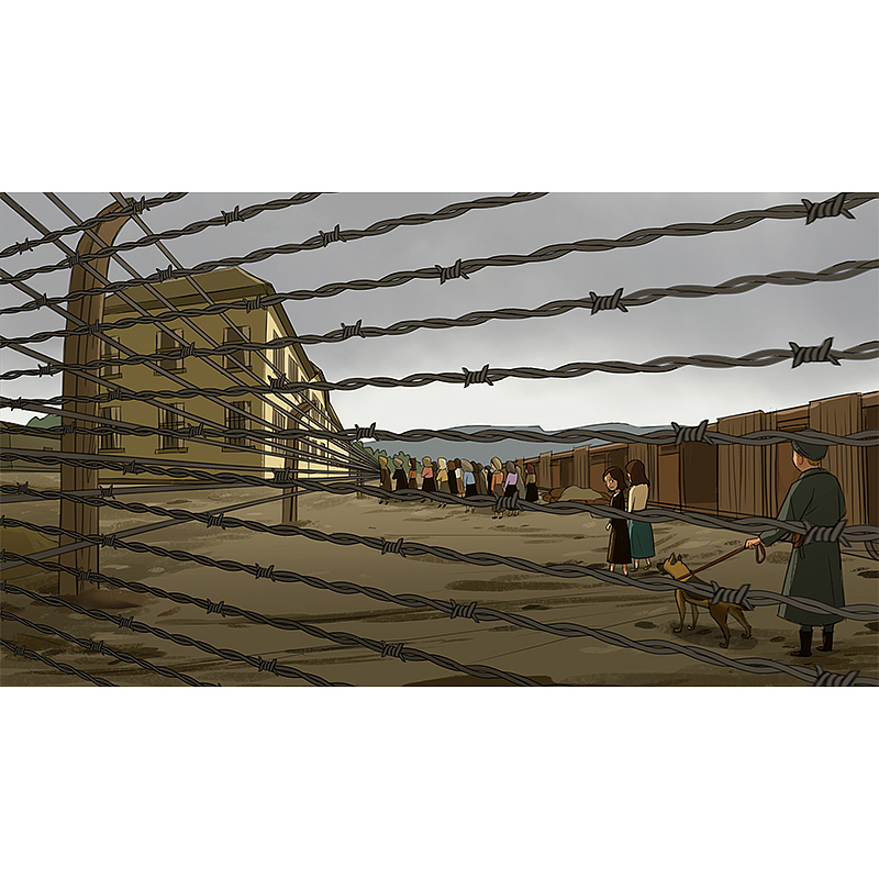 Anne Frank animated video illustrations - 普象网