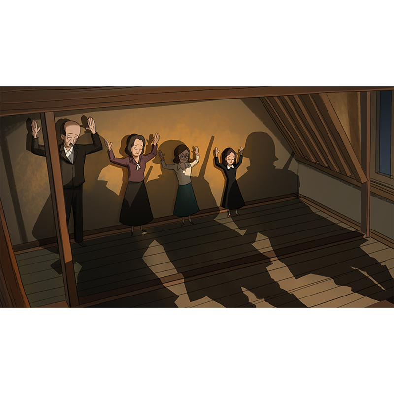 Anne Frank animated video illustrations - 普象网